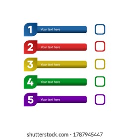 Option Infographics 5 Options Question Infographics Stock Vector ...