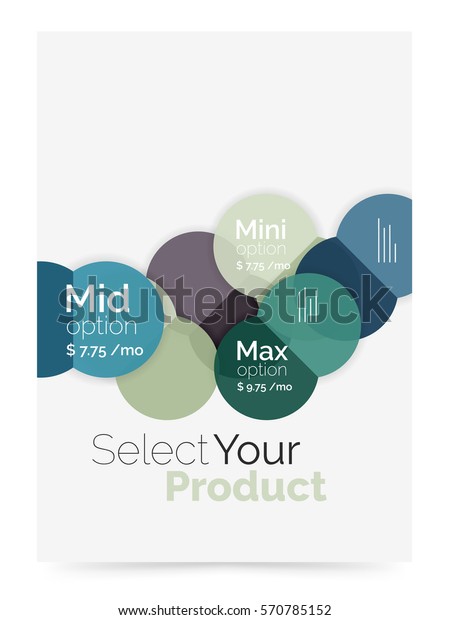 Option Select Infographic Banner Brochure Flyer: เวกเตอร์สต็อก (ปลอดค่า ...