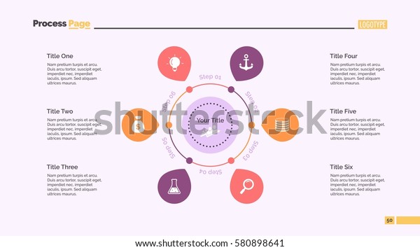 「Options Around Main Point Slide Template」のベクター画像素材（ロイヤリティフリー） 580898641