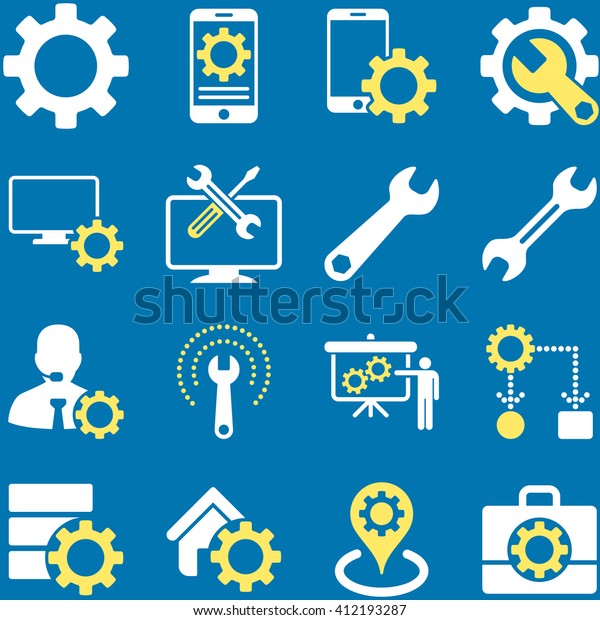 Options Service Tools Icon Set Vector Stock Vector (Royalty Free ...