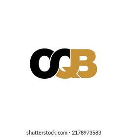Oqb Letter Monogram Logo Design Vector Stock Vector (Royalty Free ...