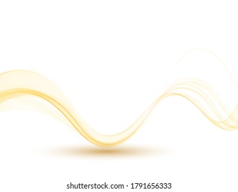 Orange Abstract Wave Background Transparent Orange Stock Vector ...