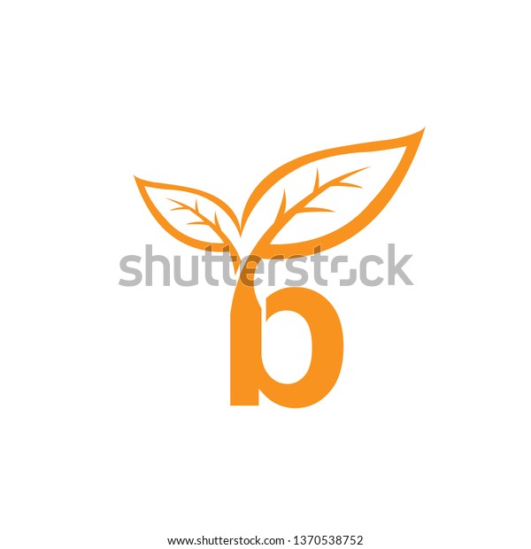 Orange Alphabet Letter B Logo Stock Vector (Royalty Free) 1370538752 ...