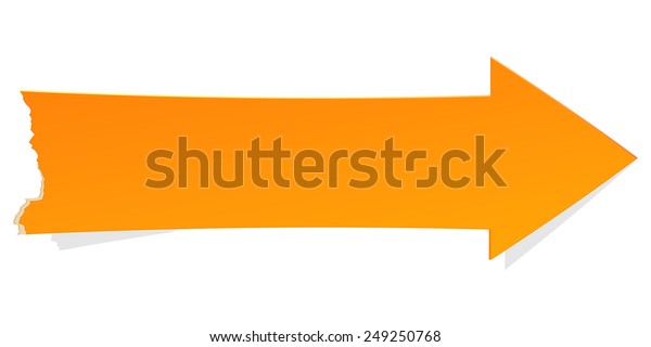Orange Arrow Tattered Edge Tattered Arrow: เวกเตอร์สต็อก (ปลอดค่า ...