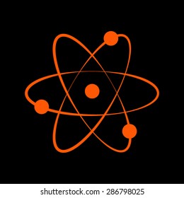 Vector Illustration Atom Stock Vector (Royalty Free) 374408428