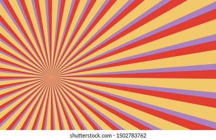 Orange Background Retro Rays Vintage Backdrop Stock Vector (Royalty ...