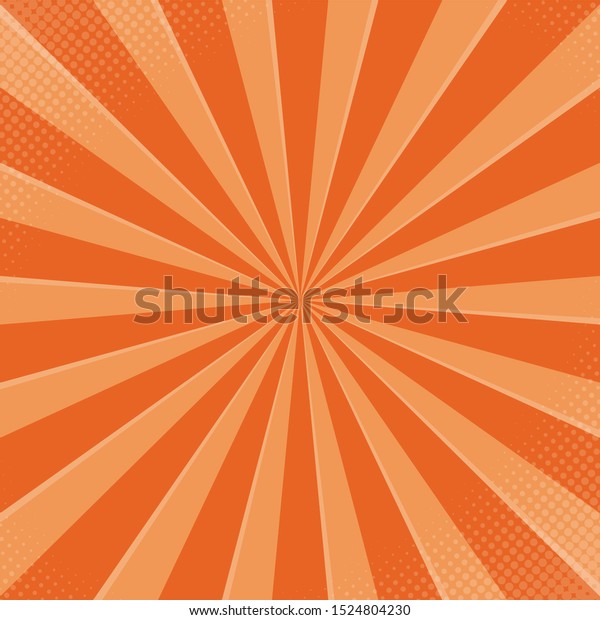 Orange Background Vector Cartoon Fighting Style Stock Vector (Royalty ...