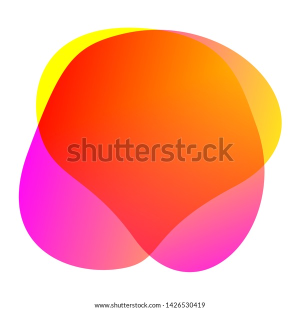 Orange Blob Shape Free Background Blob Stock Vector (Royalty Free ...