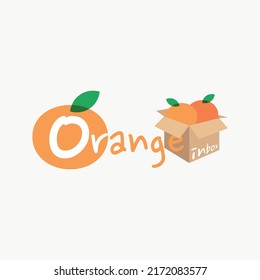 Orange Box Fruit Shop Logo Fruit Stock Vector (Royalty Free) 2172083577 ...