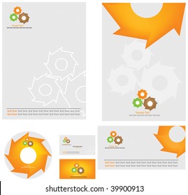 Orange Business Set Stock Vector (Royalty Free) 39900913 | Shutterstock