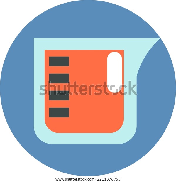 Orange Chemical Reaction Illustration Vector On Stock Vector (Royalty ...