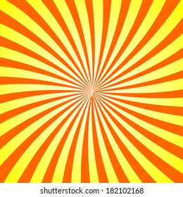 Orange Color Burst Background Vector Illustration Stock Vector (Royalty ...