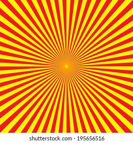 Orange Color Burst Background Vector Illustration Stock Vector (Royalty ...
