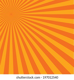 Orange Color Burst Background Vector Illustration Stock Vector (Royalty ...