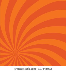 Orange Color Burst Background Vector Illustration Stock Vector (Royalty ...