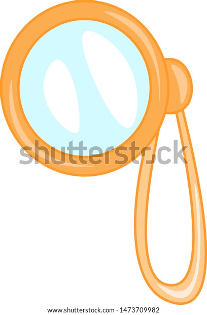 Orange Color Monocle Vector Color Drawing Stock Vector (Royalty Free ...