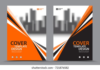 Orange Color Scheme City Background Business Stock Vector (Royalty Free ...