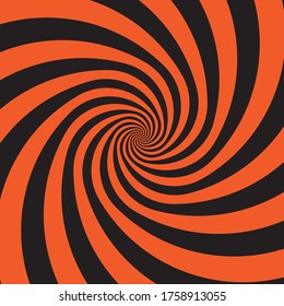 Orange Color Spiral Loop On Black Stock Vector (Royalty Free ...
