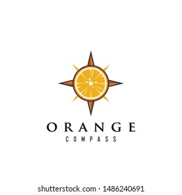Orange Compass Logo Design Inspiration Stock Vector (Royalty Free ...