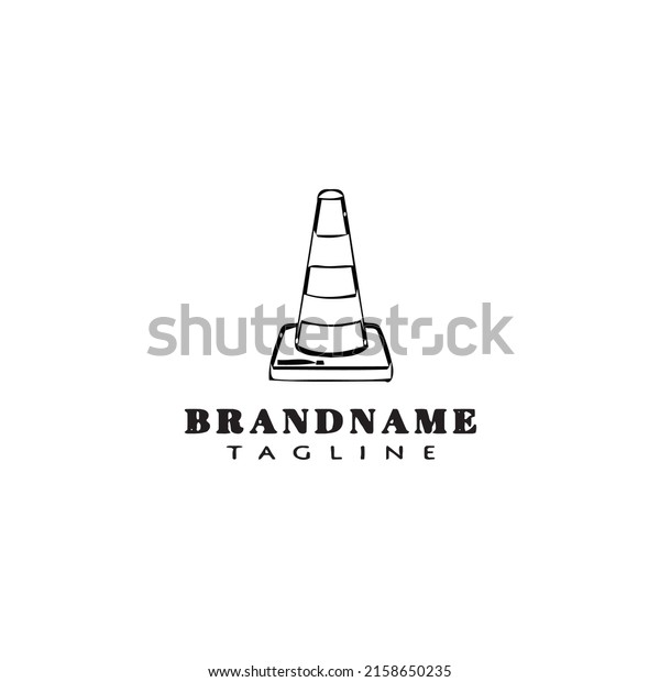 Orange Cone Logo Cartoon Icon Design Stock Vector (Royalty Free ...