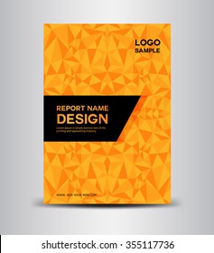 Orange Cover Design Template Cover Design Stock Vector (Royalty Free ...