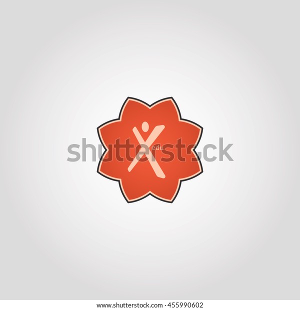 Orange Education Logo Design Background Stock Vector (Royalty Free) 455990602 | Shutterstock