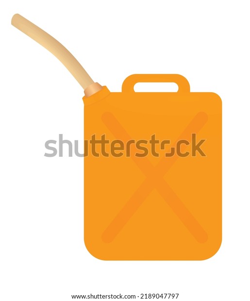 Orange Gas Can Vector Illustration Stock Vector (Royalty Free ...