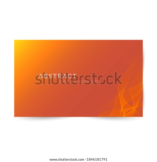 Orange Gradiant Background Design Transparent Wave Stock Vector ...