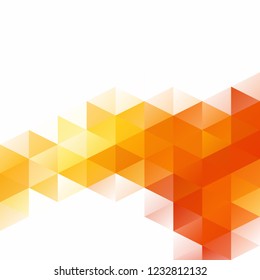 Orange Grid Mosaic Background Creative Design Stock Vector (Royalty ...