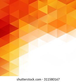 Orange Grid Mosaic Background Creative Design Stock Vector (Royalty ...