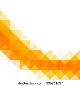 Orange Grid Mosaic Background Creative Design Stock Vector (Royalty ...