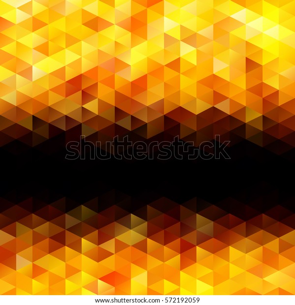 Orange Grid Mosaic Background Creative Design Stock Vector (Royalty ...