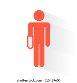 Orange Hand Symbol Drop Shadow On Stock Vector (Royalty Free) 315429605 ...