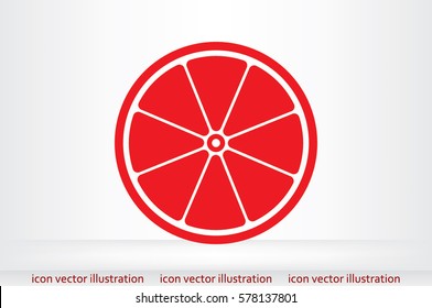 Orange Icon Vector Illustration Stock Vector (Royalty Free) 578137801 ...