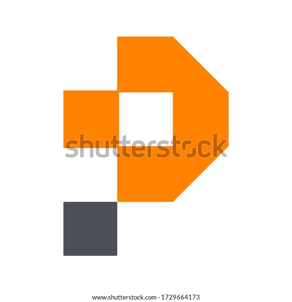 Orange Letter P 3d Stock Vector (Royalty Free) 1729664173 | Shutterstock