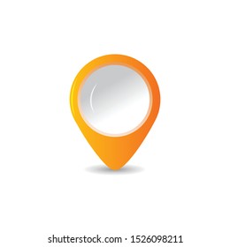 Orange Location Icon Design Your Work Stock Vector (Royalty Free ...