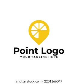 Orange Logo Concept Point Orange Design Stock Vector (Royalty Free ...