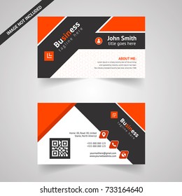 Orange Modern Creative Business Card Name Stock Vector (Royalty Free ...
