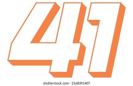 4,618 Number 41 Images, Stock Photos & Vectors | Shutterstock