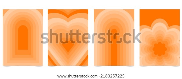 Orange Palate Colour Background Design: เวกเตอร์สต็อก (ปลอดค่าลิขสิทธิ์ ...