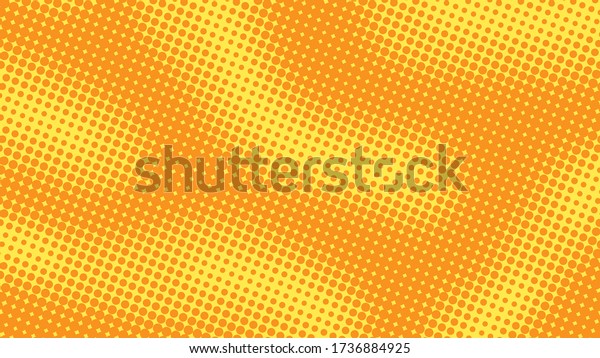 Orange Pop Art Background Retro Comic Stock Vector (Royalty Free ...