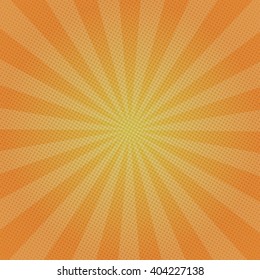 Orange Rays Retro Background Halftones Stylish Stock Vector (Royalty Free) 404227138 | Shutterstock