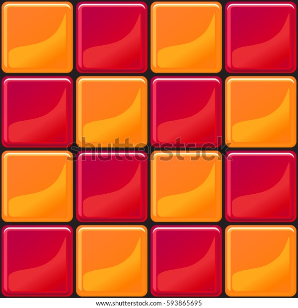 Orange Red Tiles Texture Seamless Illustration Stock Vector (Royalty ...