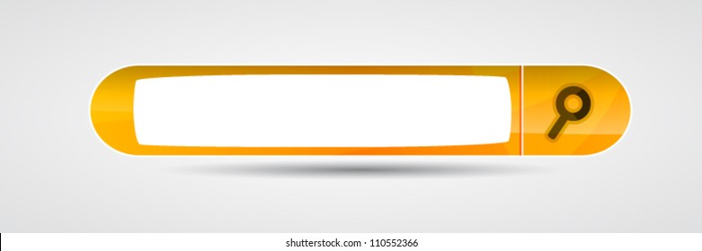Orange Search Button Website Stock Vector (Royalty Free) 110552366 ...
