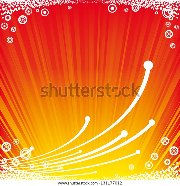 Orange Shine Line Background Stock Vector (Royalty Free) 131177012 ...