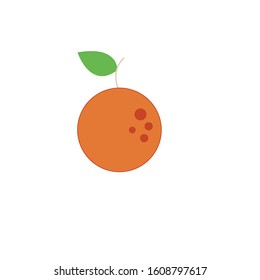 Orange Simple Clip Art Vector Illustration Stock Vector (Royalty Free ...