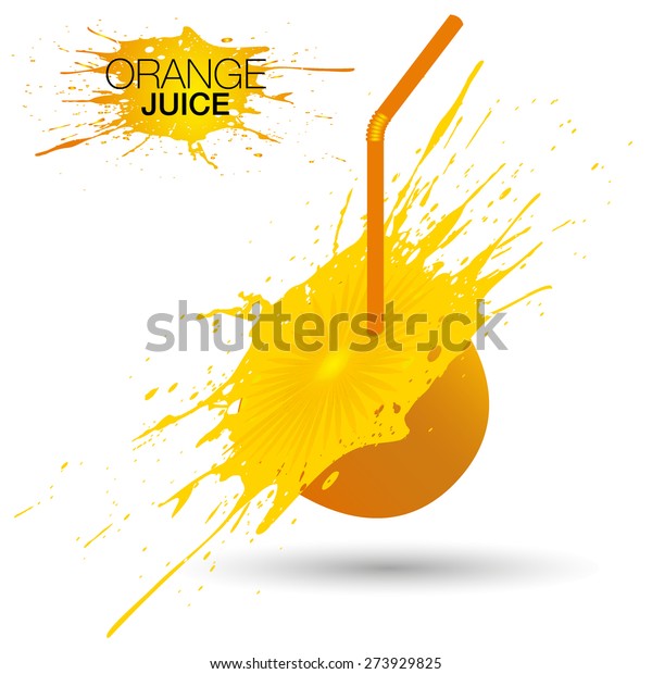 Orange Splash Vector Stock Vector (Royalty Free) 273929825 | Shutterstock