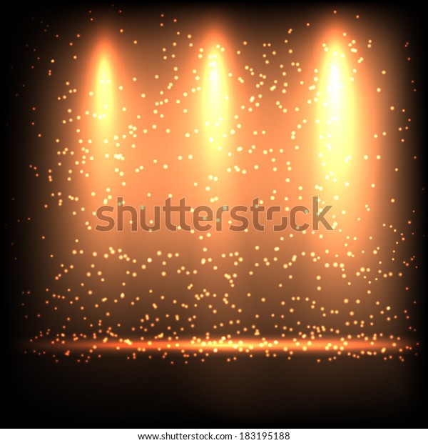 Orange Spotlight Background Vector Eps10 Stock Vector (Royalty Free ...