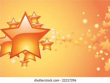 Orange Stars Stock Vector (Royalty Free) 22217296 | Shutterstock