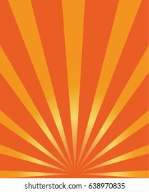 Orange Sunburst Background Stock Vector (Royalty Free) 638970835 ...
